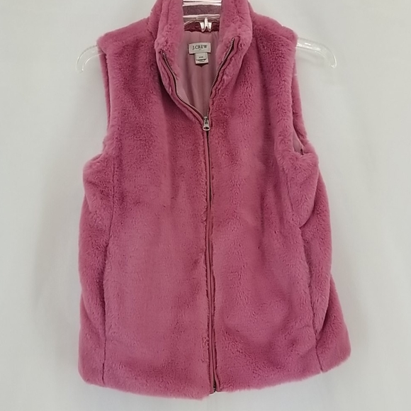 J. Crew Factory | Jackets & Coats | J Crew Barbie Pink Faux Fur Fuzzy ...